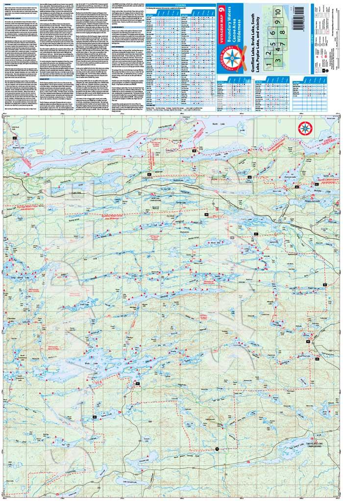 Voyageur Map V09 Gunflint | Boundary Waters Catalog