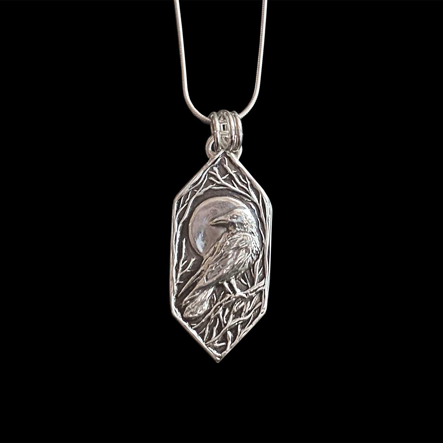 Silver Raven Pendant | Boundary Waters Catalog